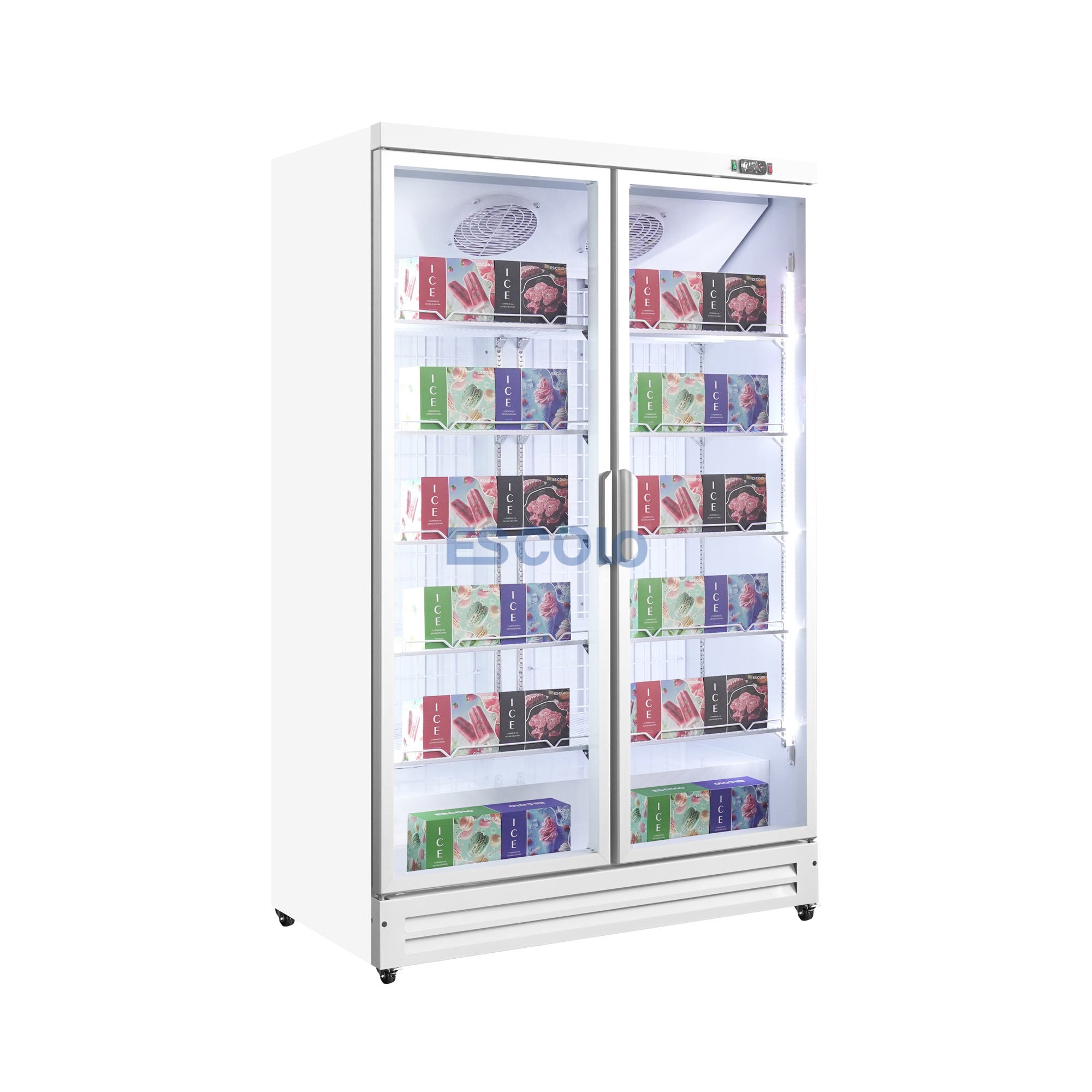 1000L Double Door Commercial Freezer — Ideal for Supermarkets, Frozen ...