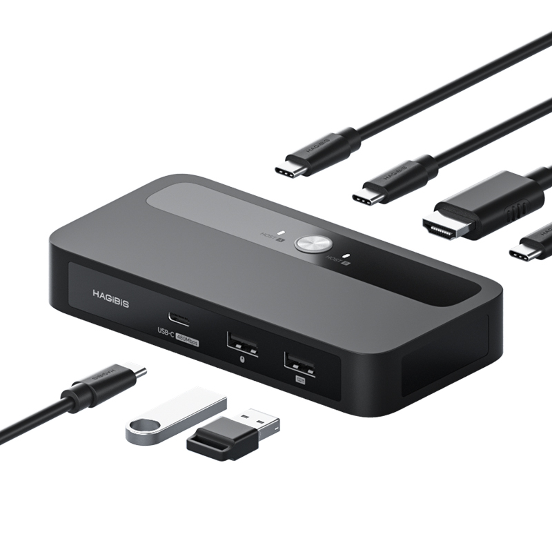 Hagibis USB-C KVM Switch Hub