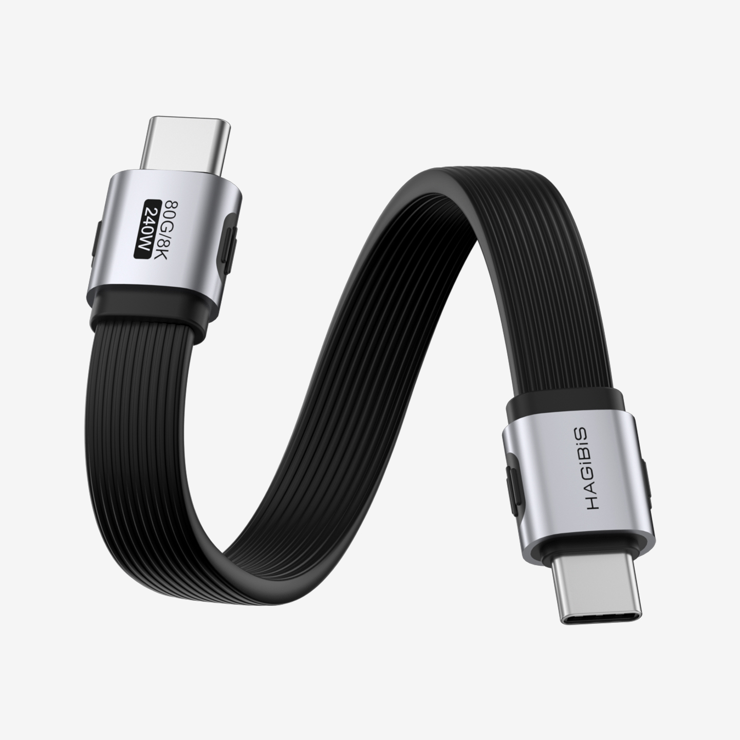 Hagibis Short Flat USB4 Cable