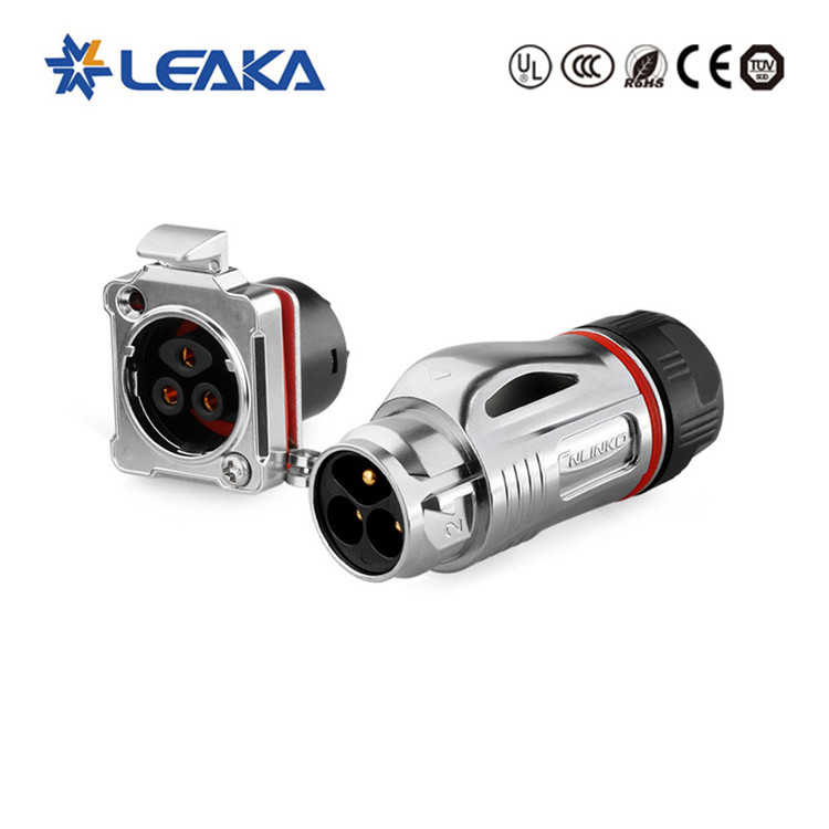 Cnlinko BD24 3Pin Plug Socket Aviation Connector,Power connector,metal ...
