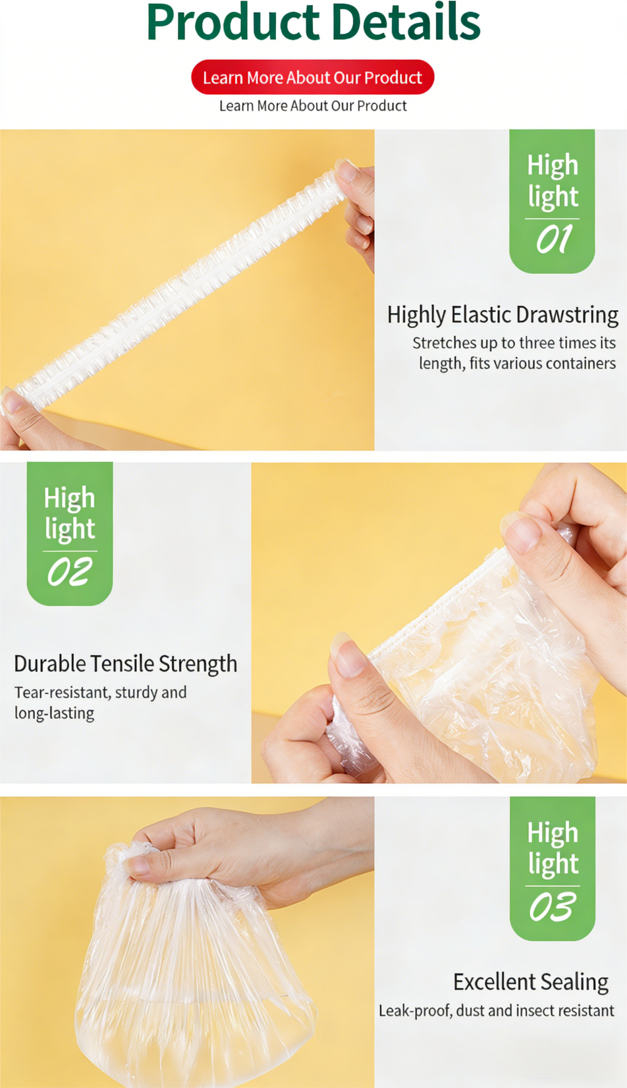 Disposable Food Fresh Covers