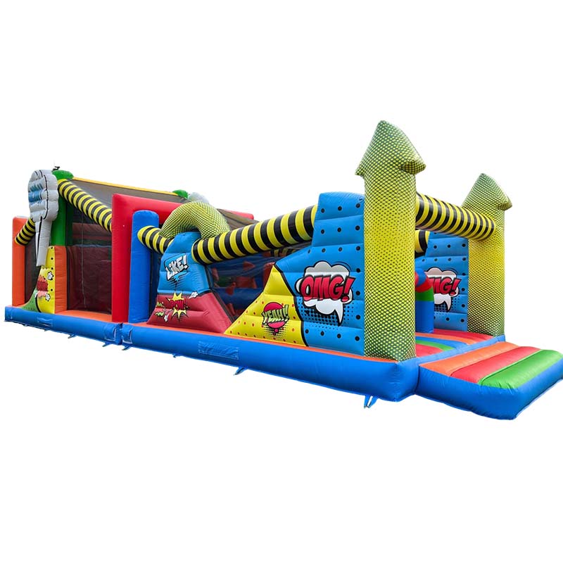Comic Pop Art Inflatable Obstacle Course | OMG Themed Inflatable Fun ...