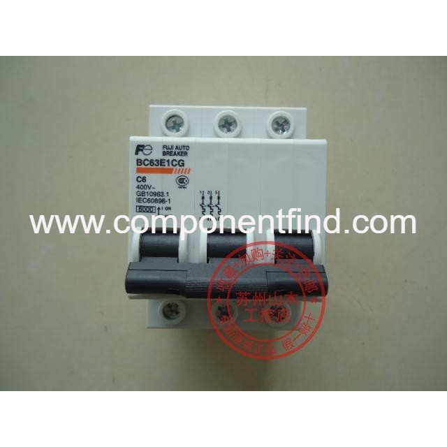 Fuji Mini Circuit Breaker BC63E1CG-3P006 Rated current 6A Type C Rated ...