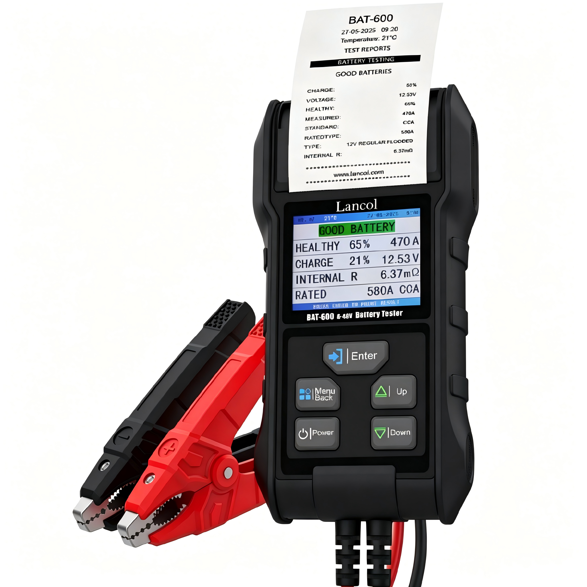 BAT-600 6/12/24/36/48V Battery Tester