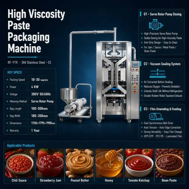 Automatic High Viscosity Paste Packaging Machine | RIFU Machinery