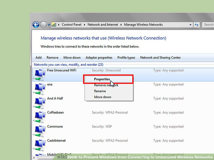 How to Prevent Windows from Connecting to Unsecured Wireless Networks