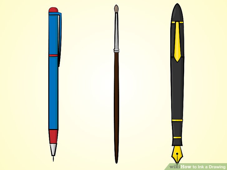 How to Ink a Drawing