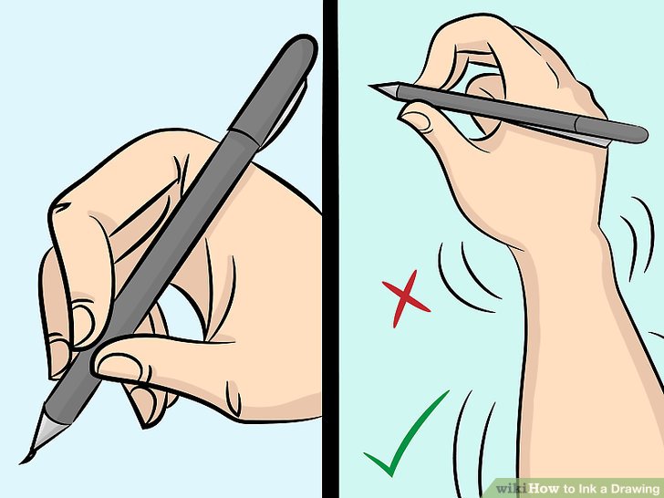 How to Ink a Drawing